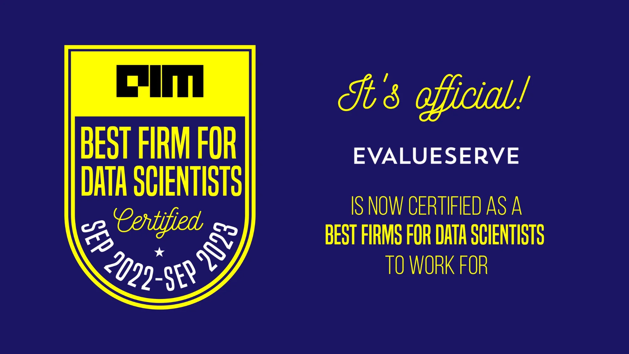 Evalueserve is certified as a Best Firm For Data Scientists | Analytics ...